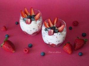 Fromage blanc aux fruits rouges : Diet & Délices - Recettes dietétiques