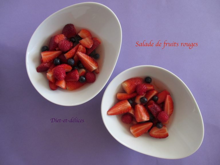 Salade de fruits rouges : Diet & Délices - Recettes dietétiques