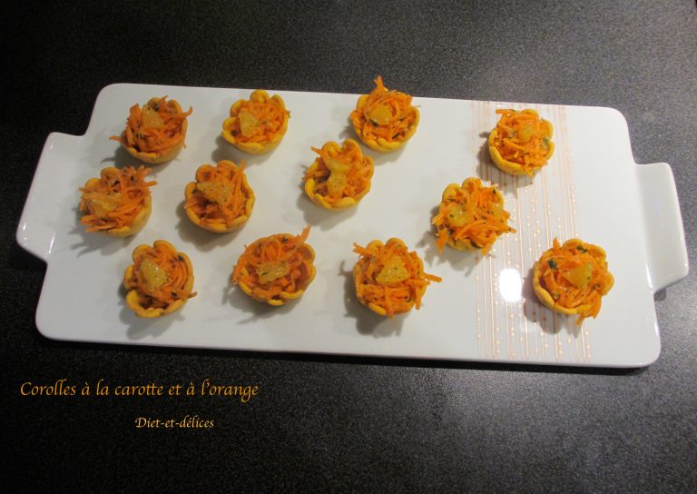Corolles à la carotte et à l’orange : Diet & Délices - Recettes dietétiques
