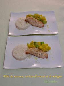Filet de rascasse, tartare d’avocat et de mangue : Diet & Délices ...