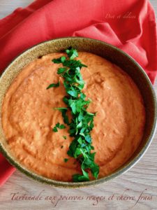 Tartinade aux poivrons rouges et chèvre frais : Diet & Délices ...